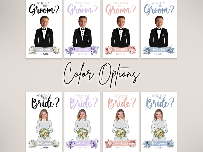 Bridal Shower Games, Who has the Bride & Groom Scratch Off – Gather Prints